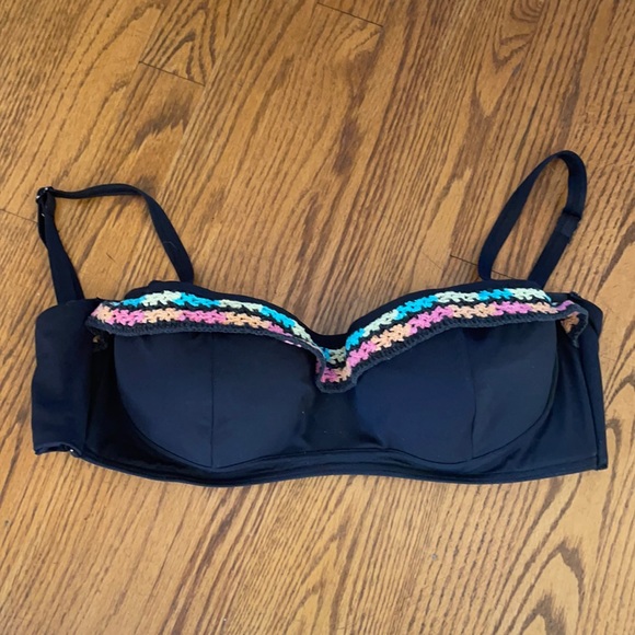 Swim | Coco Rave Black Swim Too With Color Accents | Poshmark